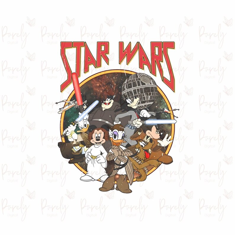 Retro Mickey and Friends Star Wars Day PNG, Star Wars Mickey Mouse , Disney Star Wars Squad ...