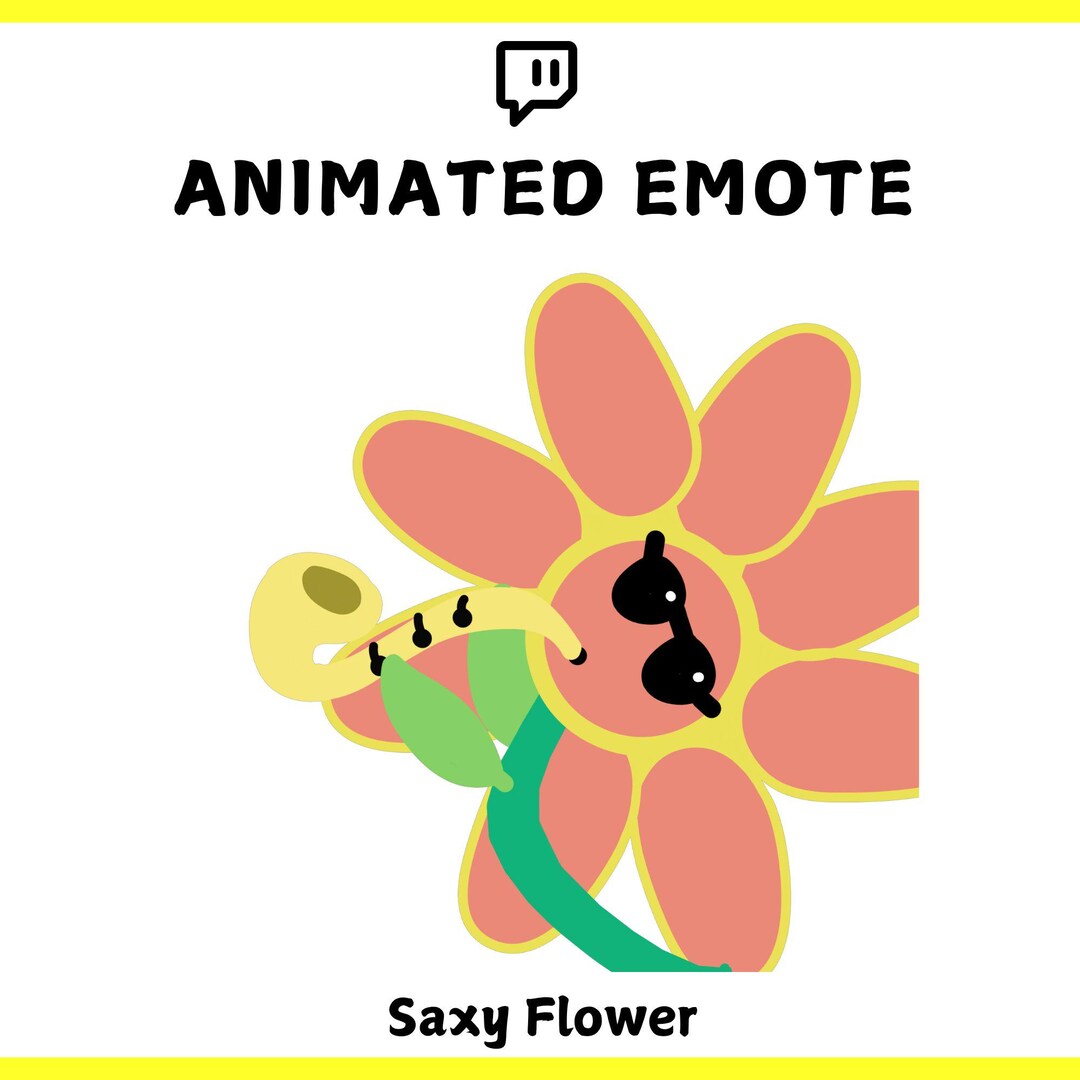 Animated Twitch, Discord Emote, Cute Emote, Flower Emote, for Streamers ...