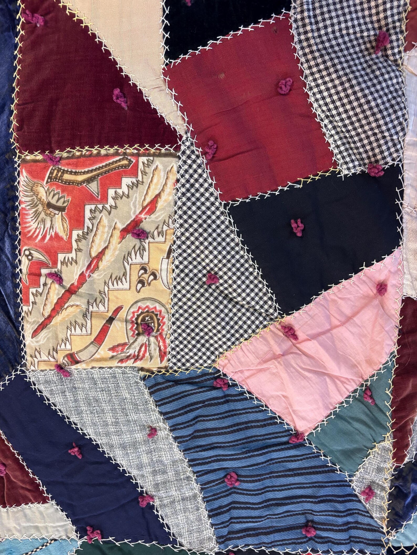 Vintage Crazy Quilt Flags of the World Antique Patchwork Blanket - Etsy