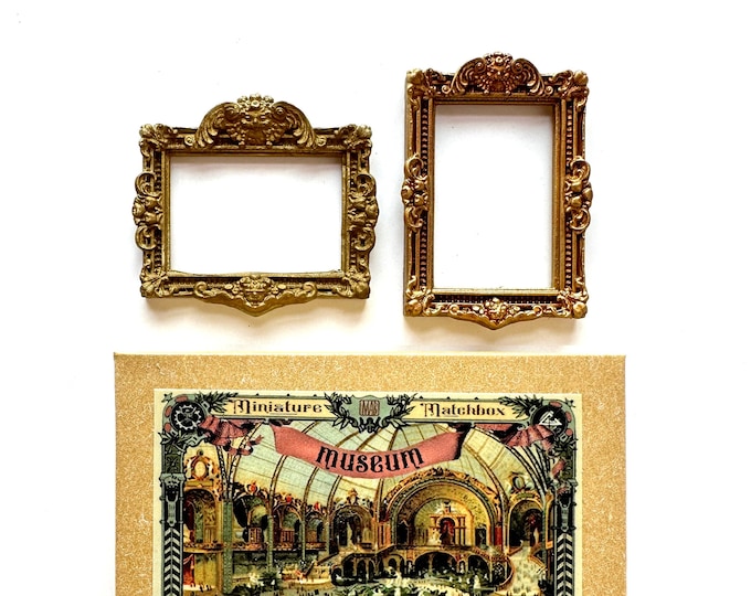 Last ONE Original Miniature Frame Set - Set of Two Ornate Miniature ...