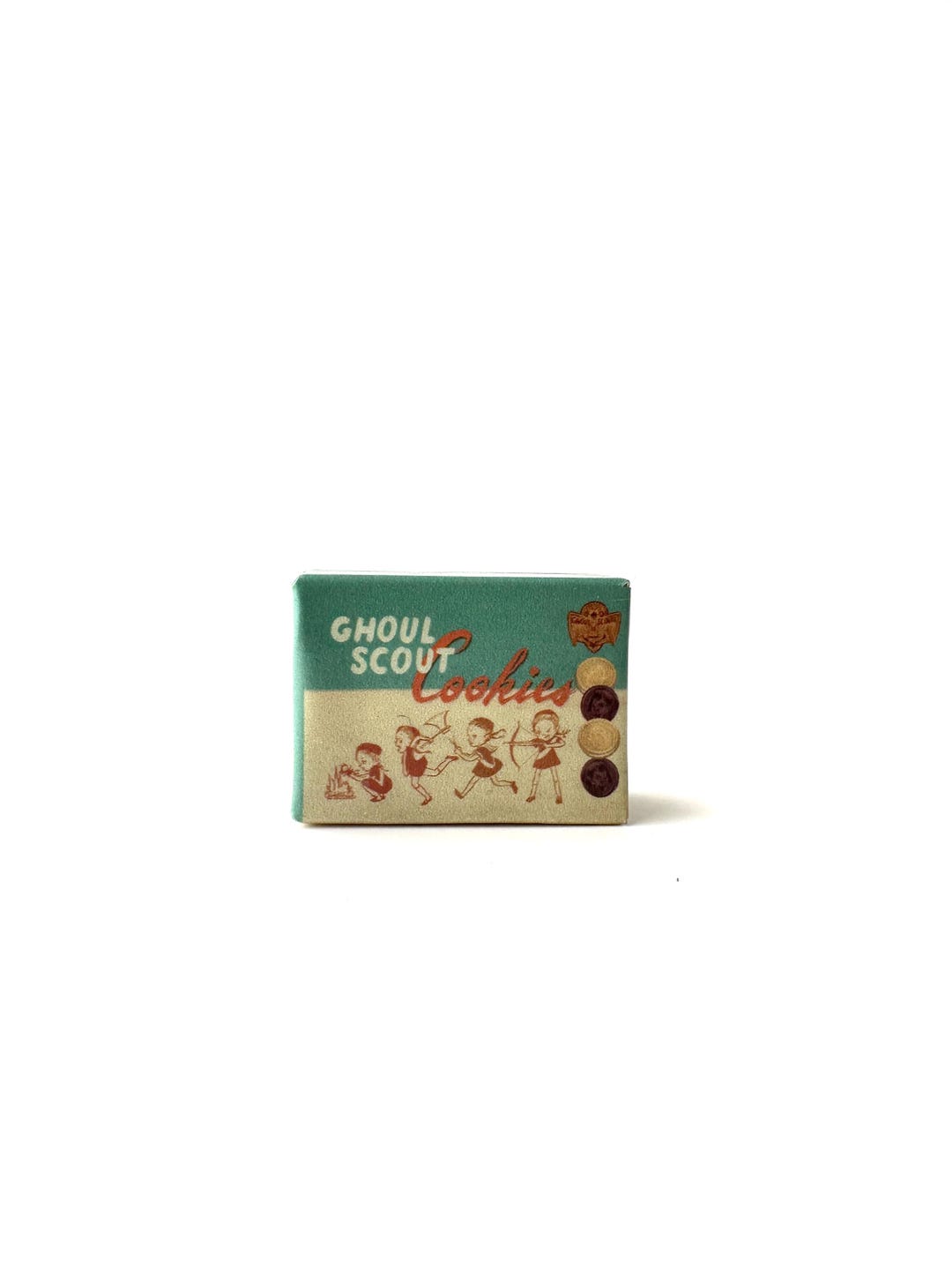 Handmade- Mab Ghoul Scout Cookie Box Magnet- for Your Kitschen ...