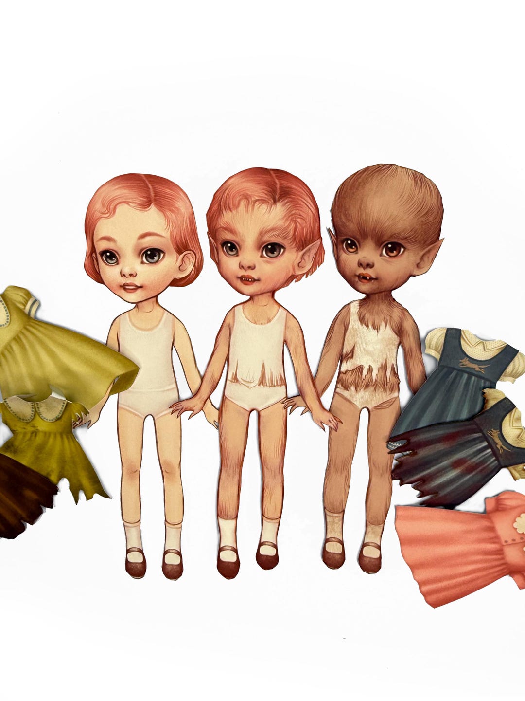 Instant Download of My Little Werewolf Paperdoll 2 Sheet Set by Mab ...
