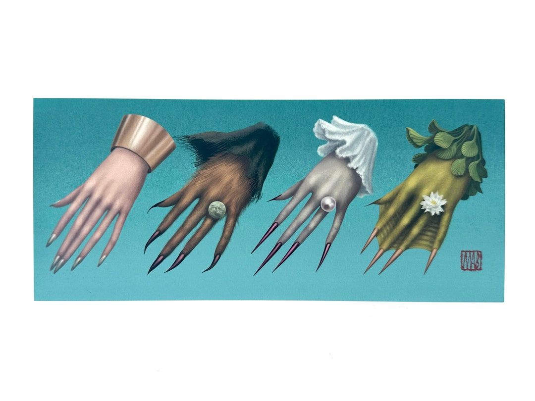 Fancy Claws- Claw Care - 8.5x4 -mini Art Print by Mab Graves - Etsy