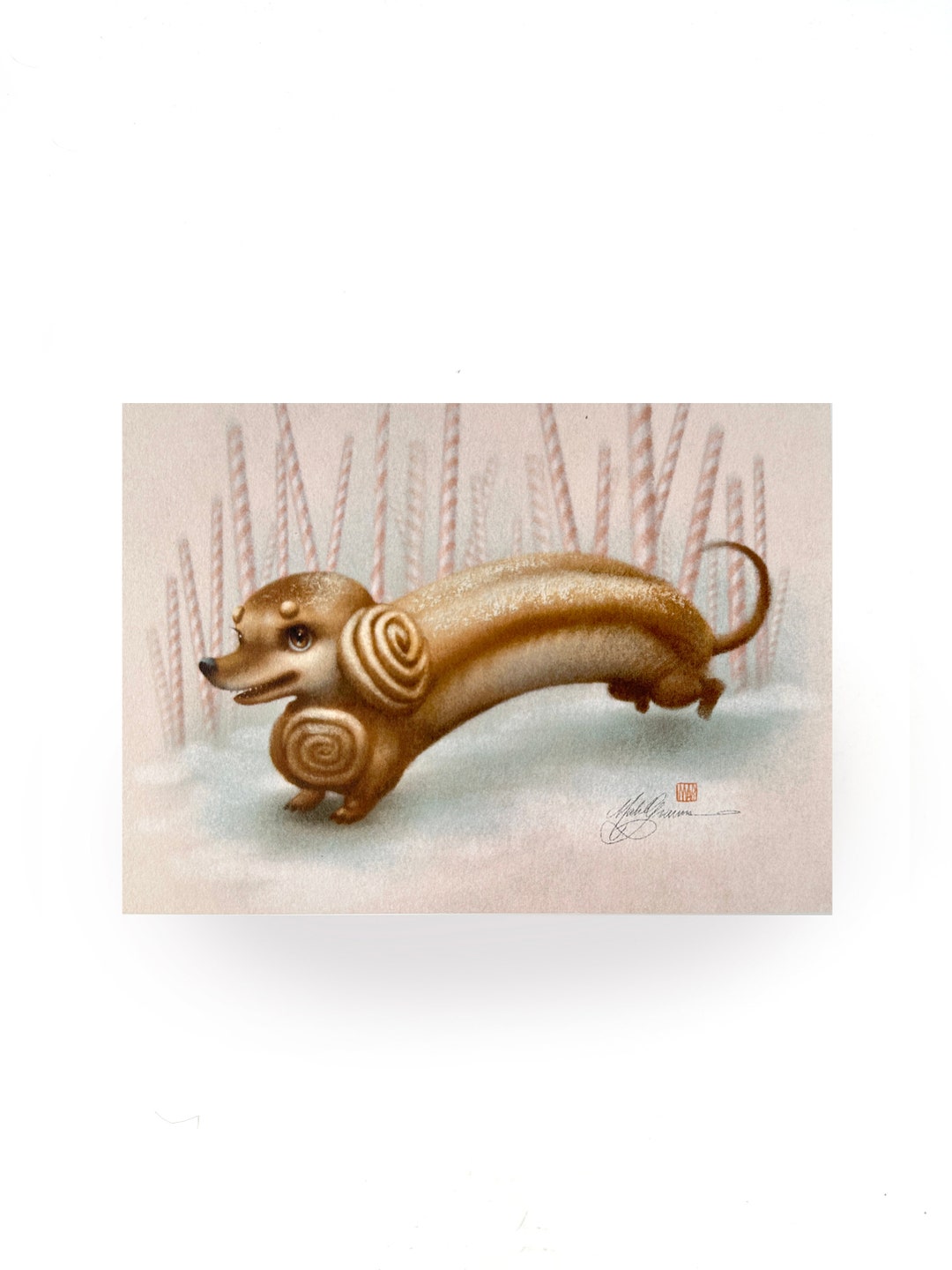 Dachbun- 5 X 7 Mini Art Print - by Mab Graves - Etsy