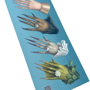 Fancy Claws- Claw Care - 8.5x4 -mini Art Print by Mab Graves - Etsy