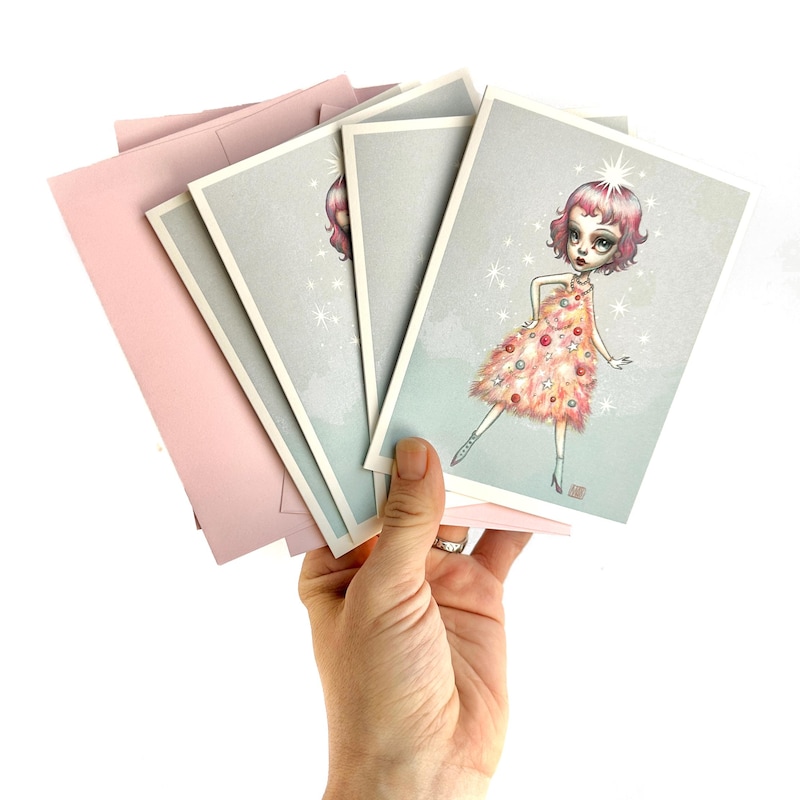 Pixie Note Cards - Etsy