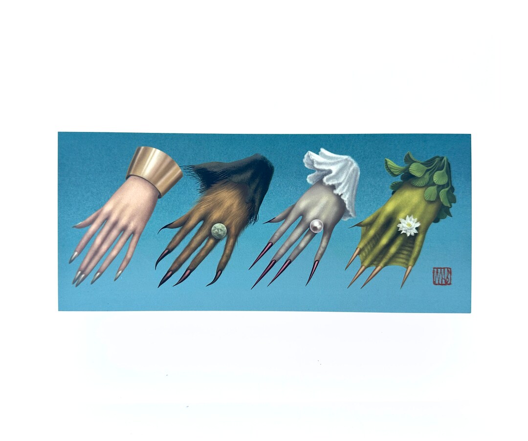 Fancy Claws Claw Care 8.5x4 mini Art Print by Mab Graves - Etsy