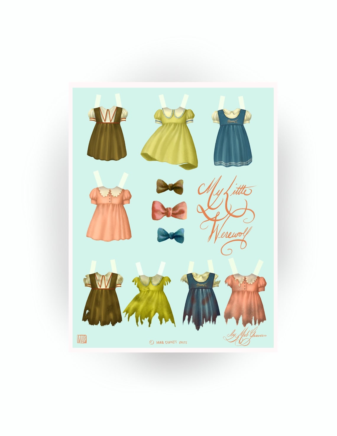 Instant Download of My Little Werewolf Paperdoll 2 Sheet Set by Mab ...