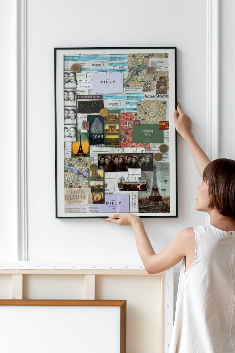 Personalized Vacation & Memory Collage | Custom Travel Photo Art Print ...