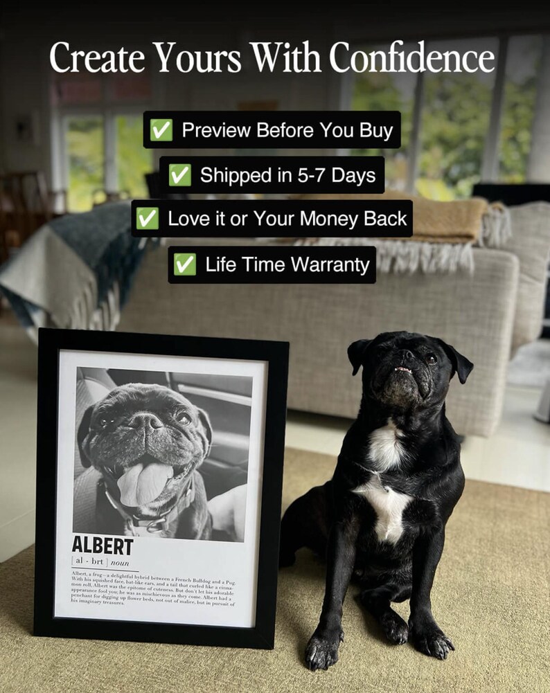 Dog's Story Custom Pet Poster, Custom Pet Poster, Custom Pet Story ...