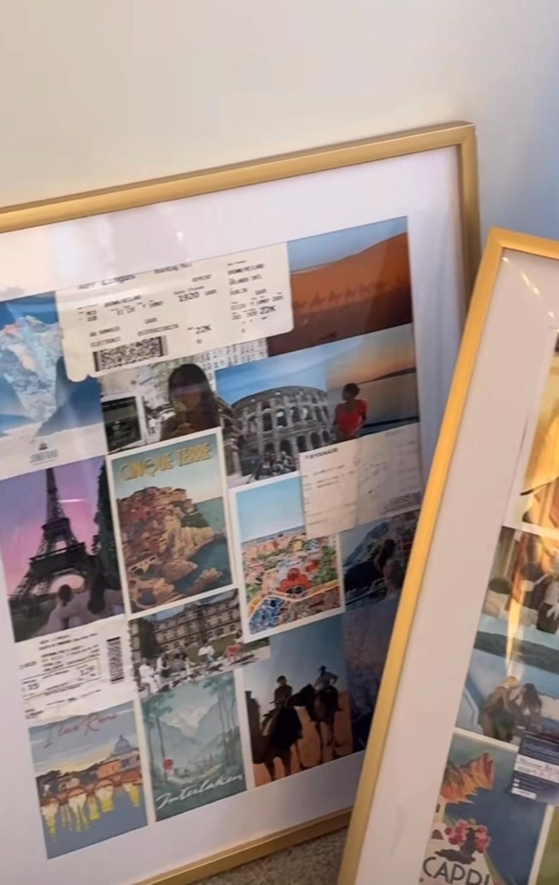 Personalized Vacation & Memory Collage | Custom Travel Photo Art Print ...