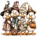 Quirky Halloween Duck 10 JPG Spooky Cartoon Clipart Printable ...