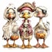 Quirky Halloween Duck 10 JPG Spooky Cartoon Clipart Printable ...