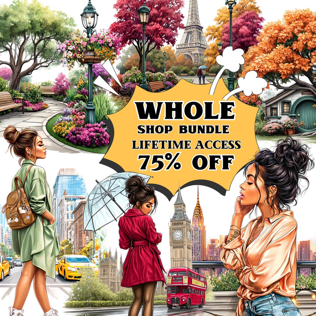 Whole Store Bundle Entire Shop Clipart Full Lifetime Access Printable ...