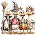 Quirky Halloween Duck 10 JPG Spooky Cartoon Clipart Printable ...