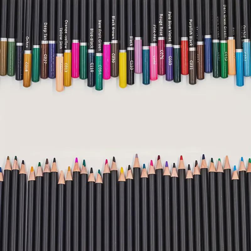 120 Colored Pencils With Sketchbook, Soft Core Art Set - Etsy