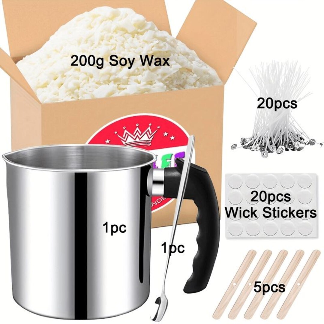 Candle Making Pouring Pot, 1400ml/44oz Double Boiler Wax Melting Pot ...