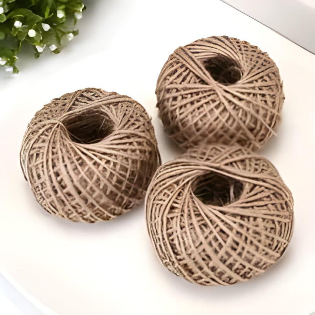 50m Natural Jute Twine, Vintage-style Craft Cord - Etsy