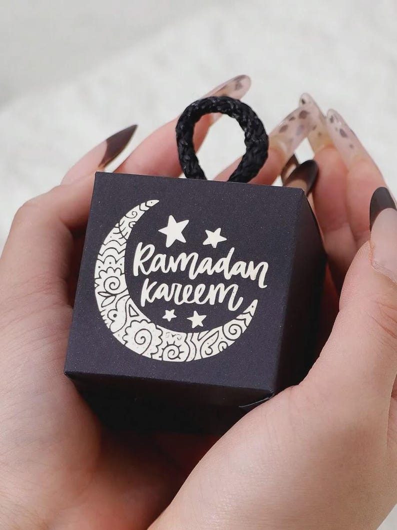 20pcs Eid Gift Box Set, Luxury Mini Favor Boxes With Gold Moon & Star ...