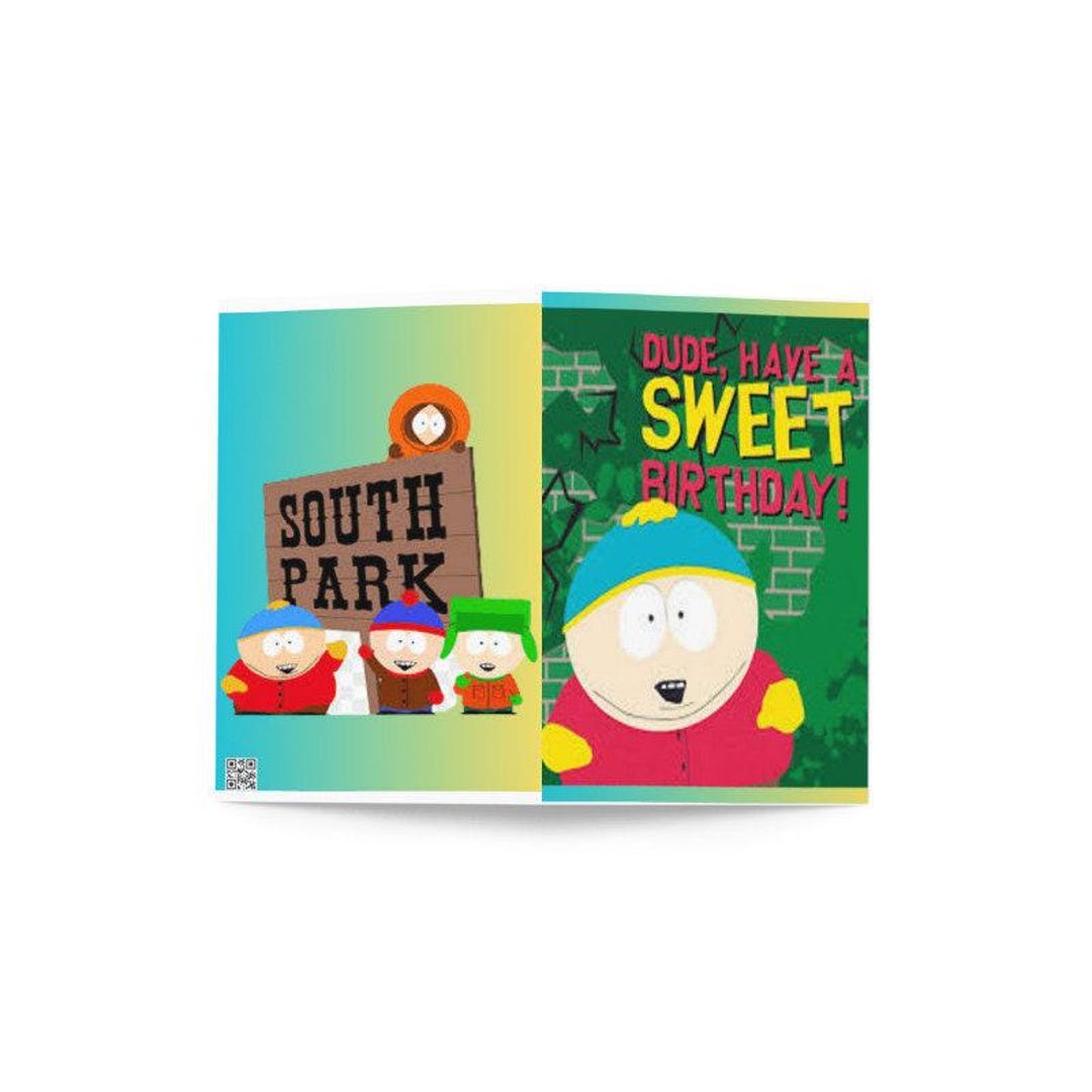 South Park Eric Cartman Birthday Card | Funny Greeting Card for Fans ...