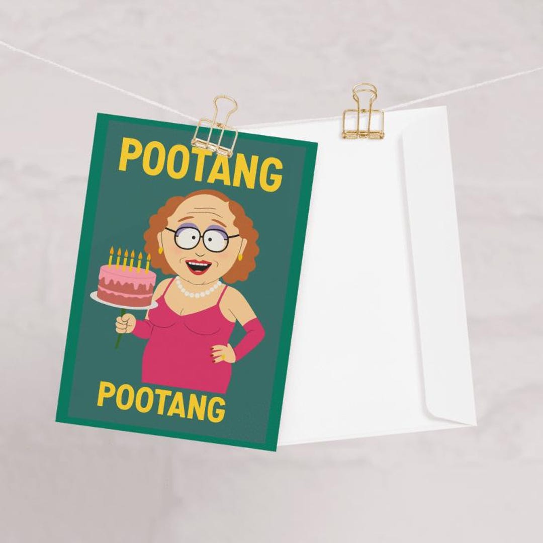 South Park Pootang Birthday Card | Funny Greeting Card for Fans ...