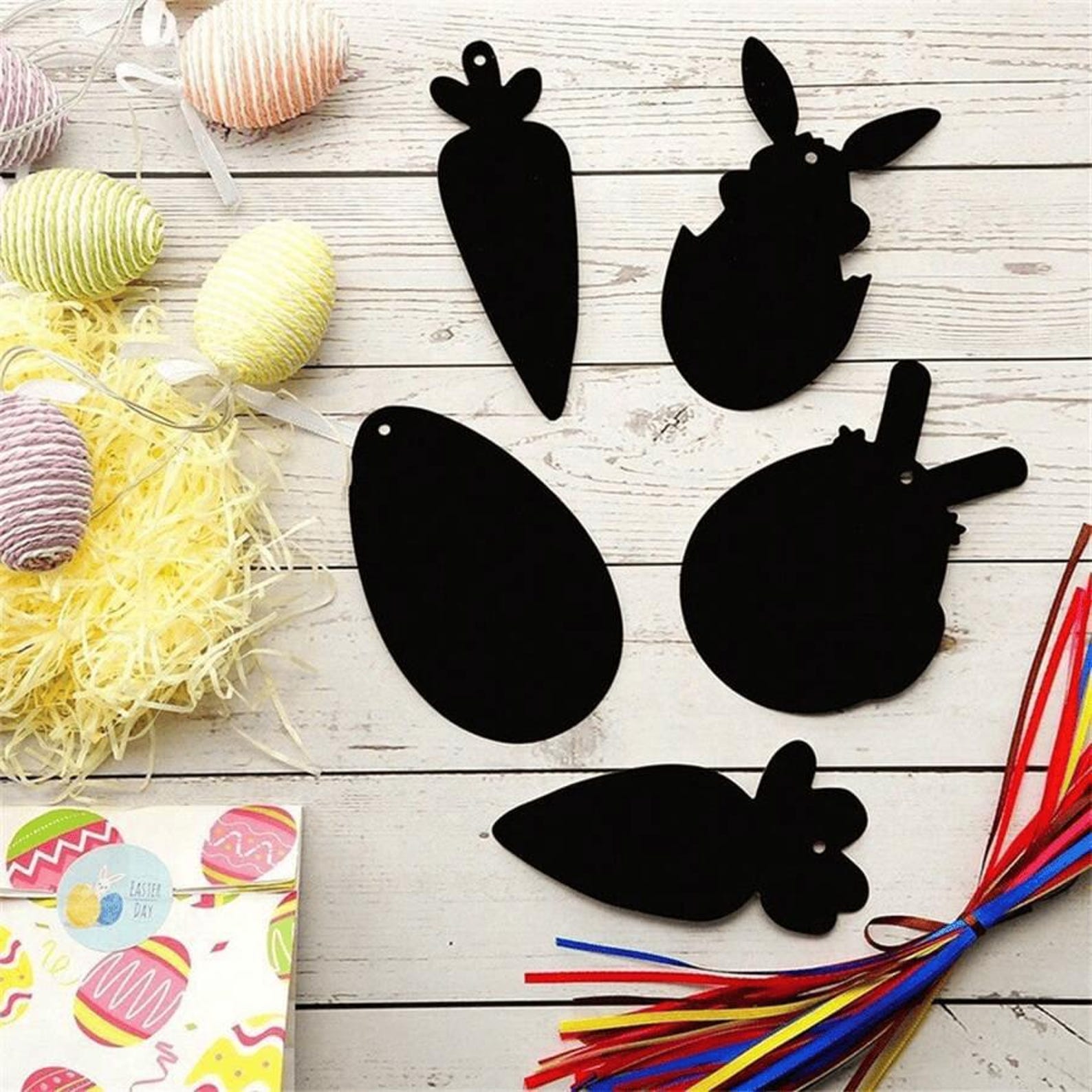 12/24pcs Easter Scratch Pictures, Easter Eggs, Scratch Pictures, Easter ...