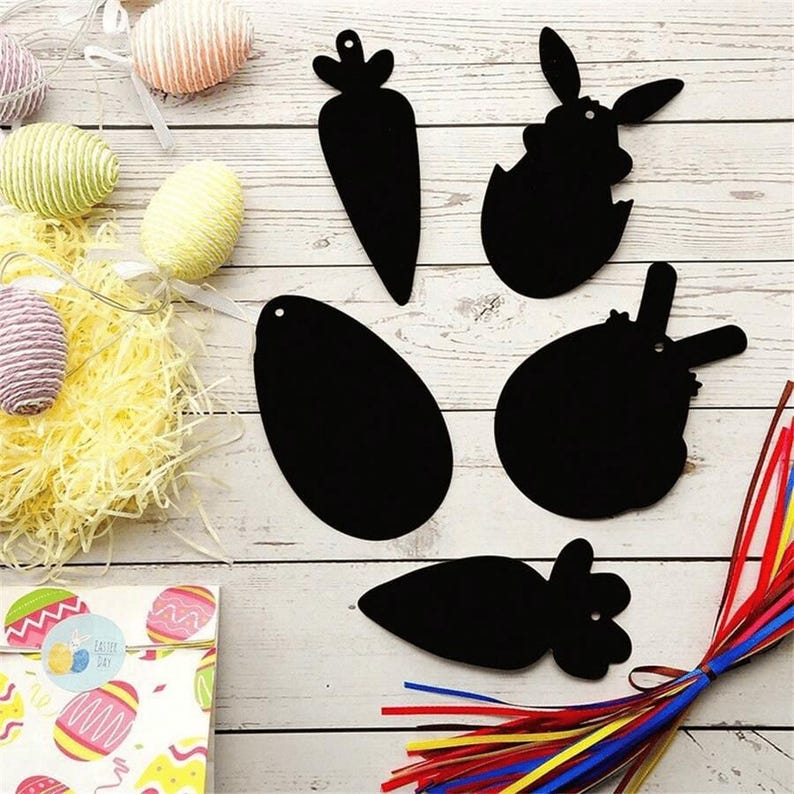 12/24pcs Easter Scratch Pictures, Easter Eggs, Scratch Pictures, Easter ...