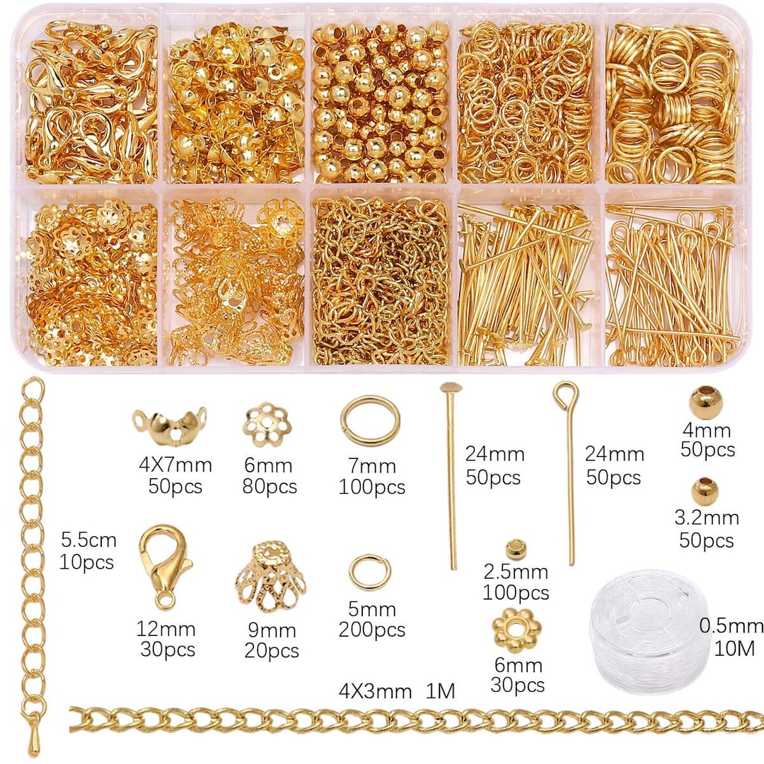 1set/bag Jewelry Making Starter Kit Earrings Necklace Findings DIY ...