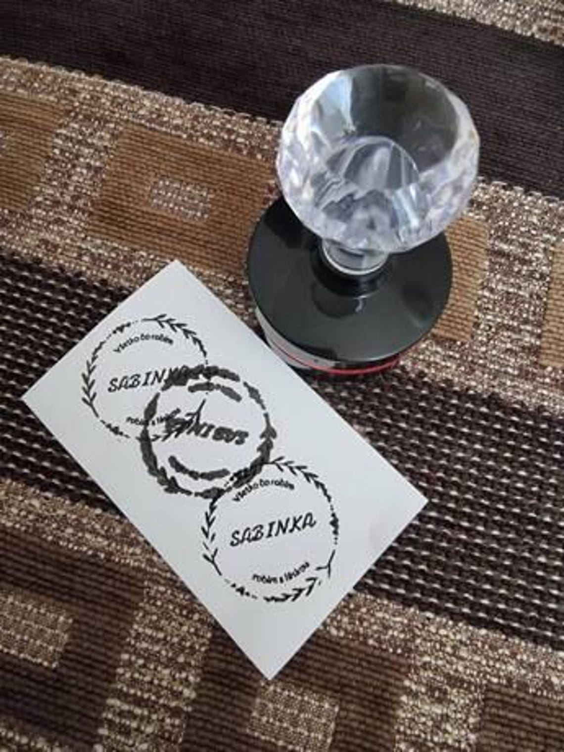 Pc Personalized Stamp Set With Family Name, Personalized Round Stamp ...