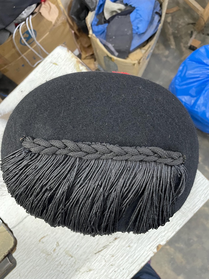 WW2 Italian Fascist High Leaders FEZ HAT Mussolini Fasces Badge Cap El ...