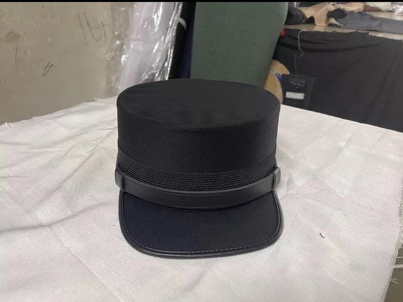 Train Conductor Railway Cap Railroad Officer Style Hat - Train ...