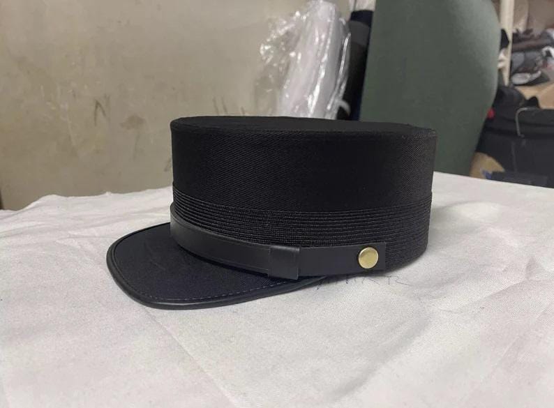 Train Conductor Railway Cap Railroad Officer Style Hat - Train ...