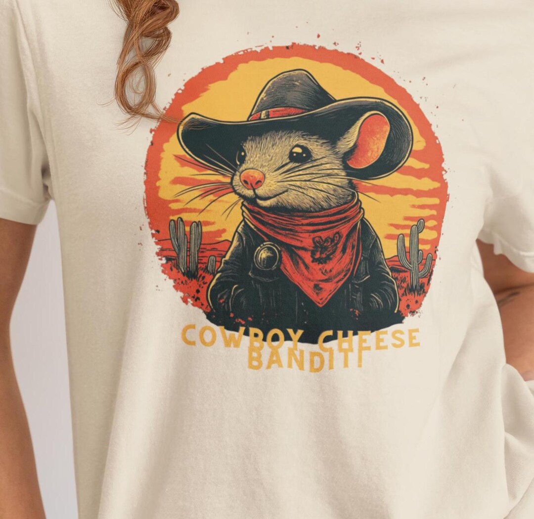 Western Cowboy Rat PNG – Vintage Style Digital Download for T-shirts ...
