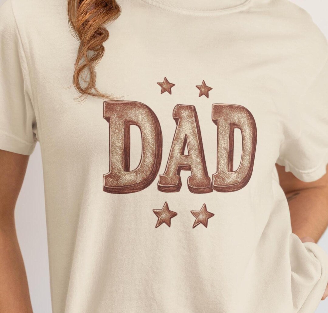 Western DAD PNG – Rustic Cowboy Father’s Day Digital Art for T-shirts ...