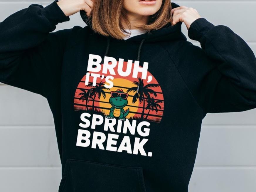 Bruh It's Spring Break 2025 SVG PNG, Beach Trip, Summer Vacation, Beach Vacation, Family ...