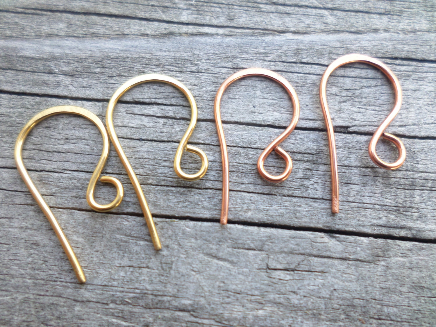 Handmade French Hook Ear Wires Choose From Sterling Silver - Etsy