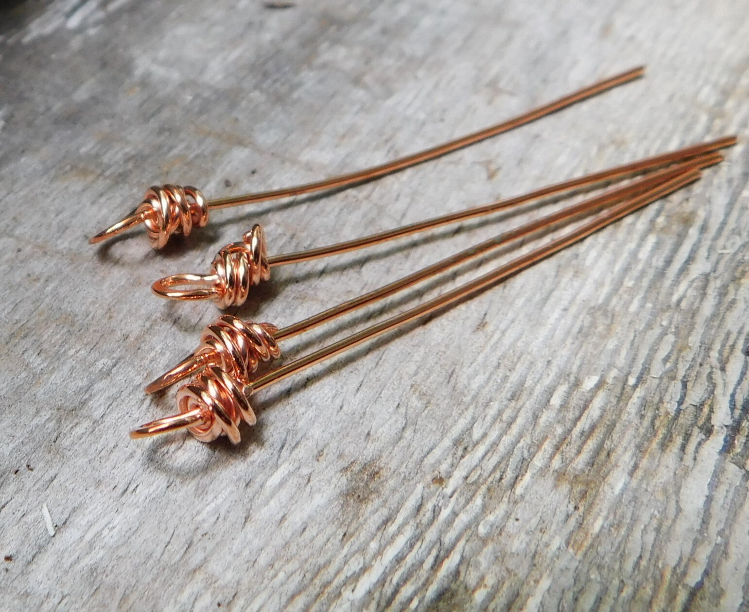 Artisan Series Thick Wrapped Eye Pins Choose From Sterling Silver ...