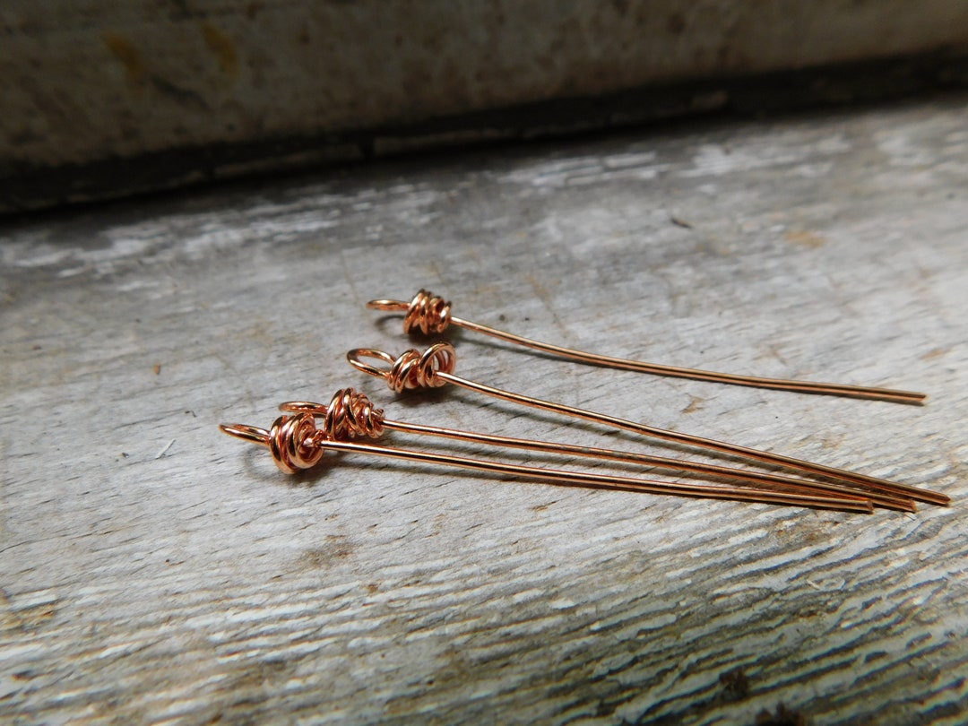 Artisan Series Thick Wrapped Eye Pins Choose From Sterling Silver ...