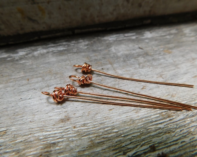 Squiggle Pins Hand Forged 10pcs 20g Sterling Silver Oxidized | Etsy