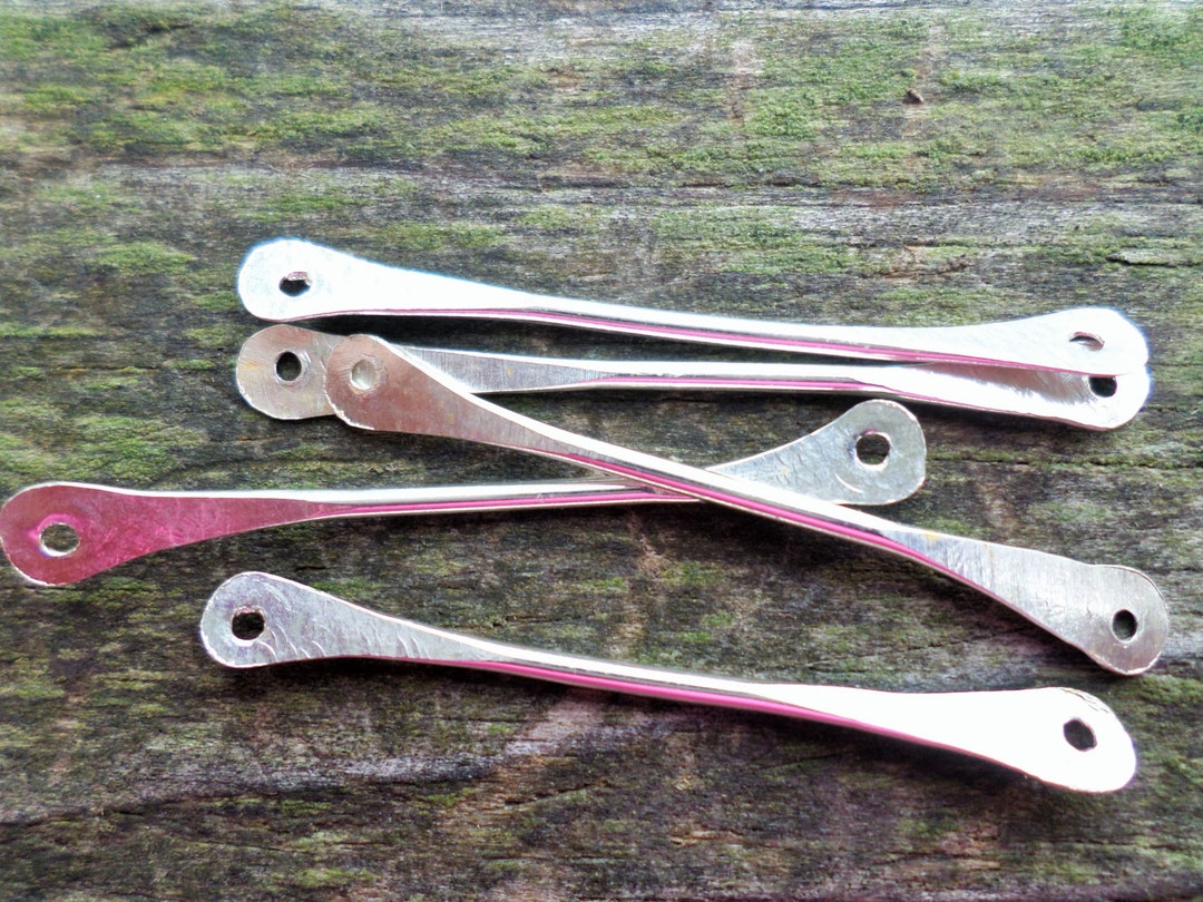 Double Paddle Pins With 1.25mm Hole in Each End/choose Metal and Size ...
