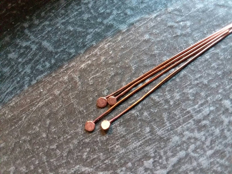 Handmade Circle Head Pins Choose From Sterling Silver | Etsy