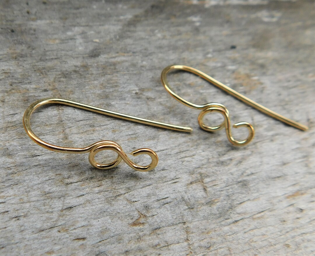 Double Loop Ear Wires Choose From Sterling Silver, Copper, Nugold or ...