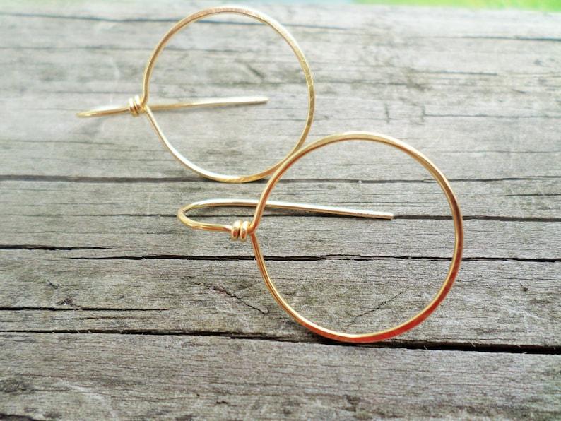 X-large Loop Hook Ear Wires Choose From Sterling Silver, Copper, Nugold ...