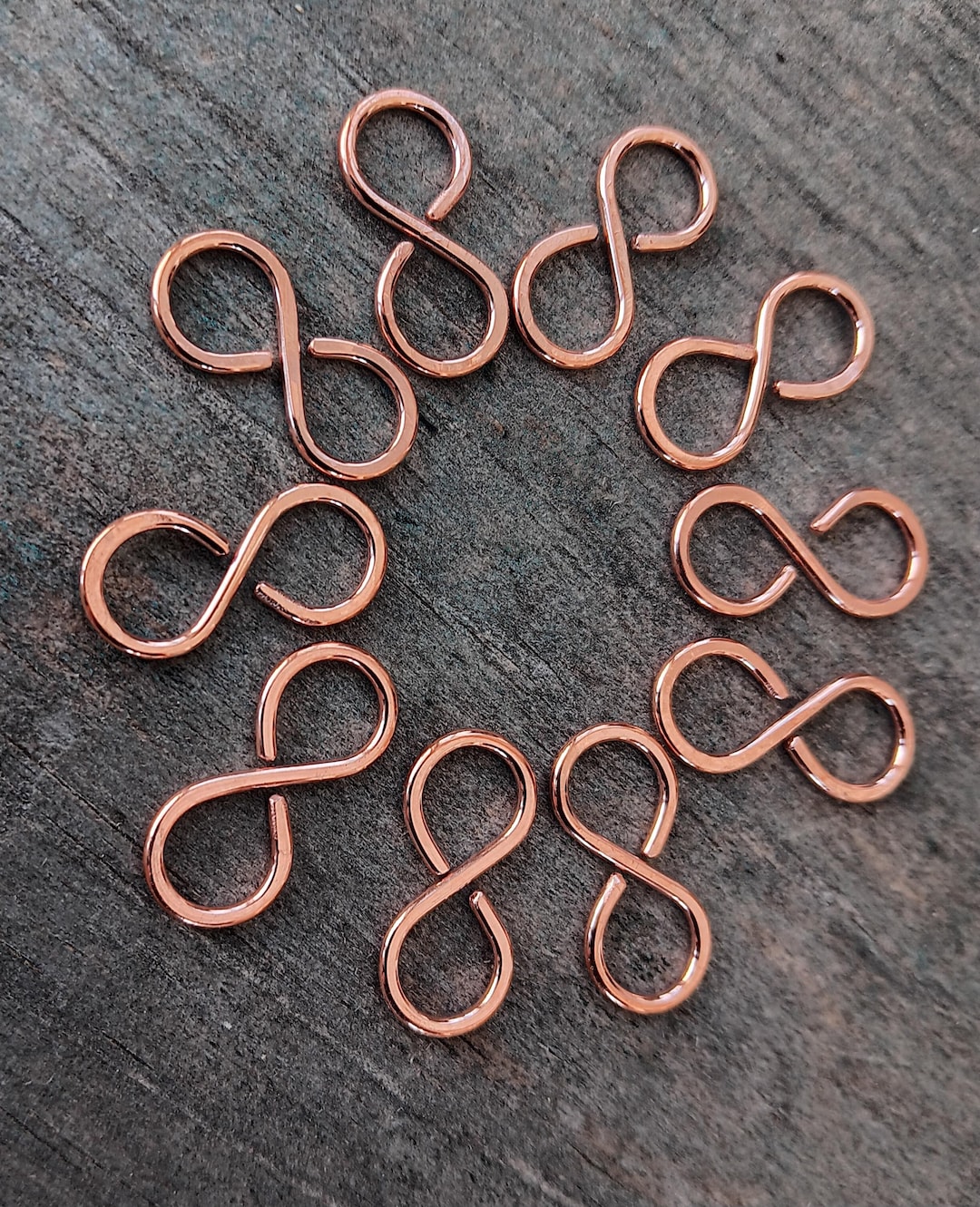 Small S Hooks Handmade Sterling Silver, Copper, Oxidized Copper or ...