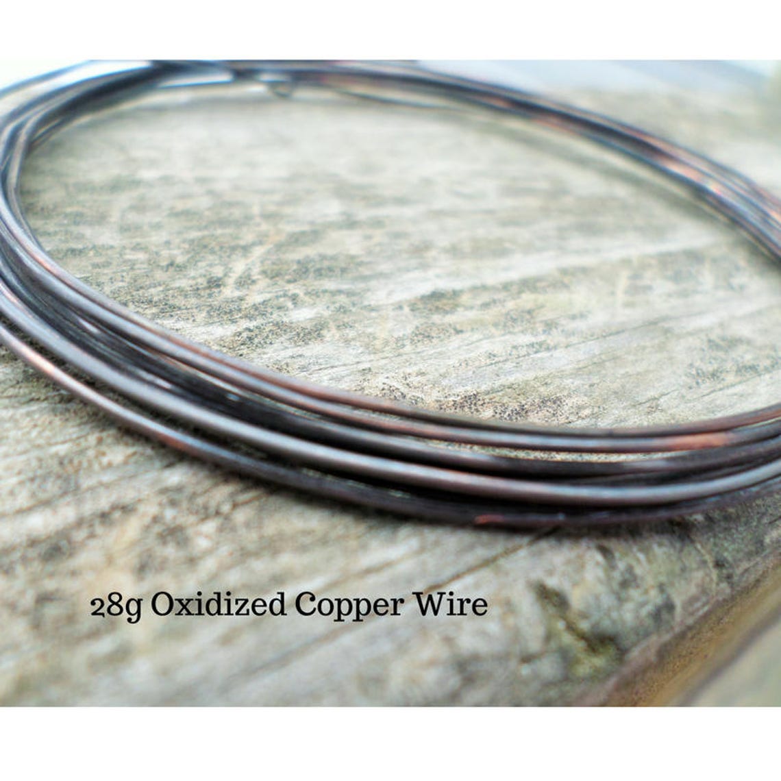 Oxidized Copper Wire 28g Round DS 5-100ft - Etsy