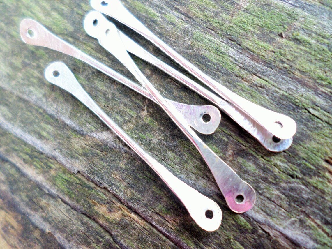 Double Paddle Pins With 1.25mm Hole in Each End Handforged - Etsy
