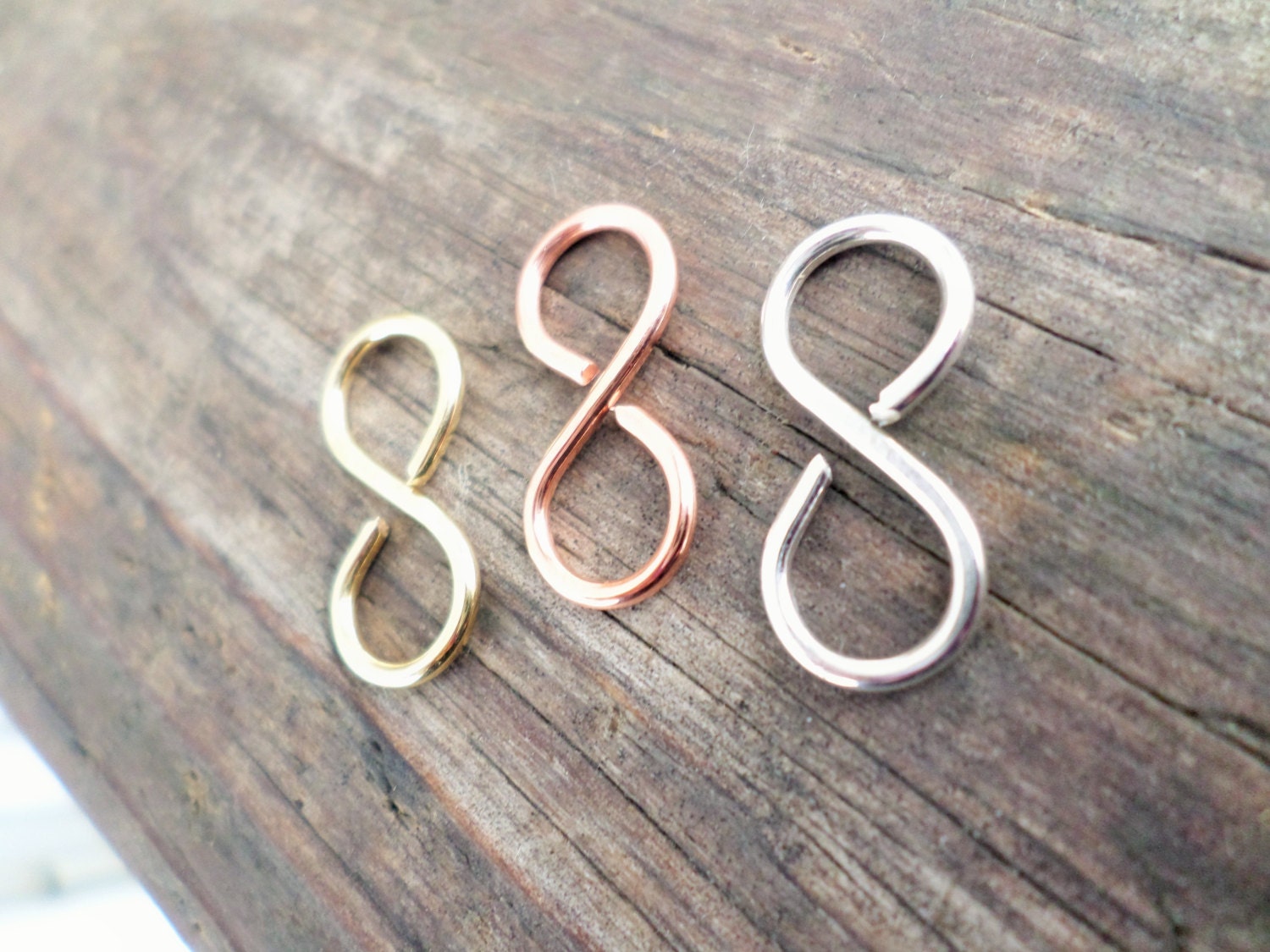 Bulk Small S Hooks Handmade in Sterling Silver Copper - Etsy