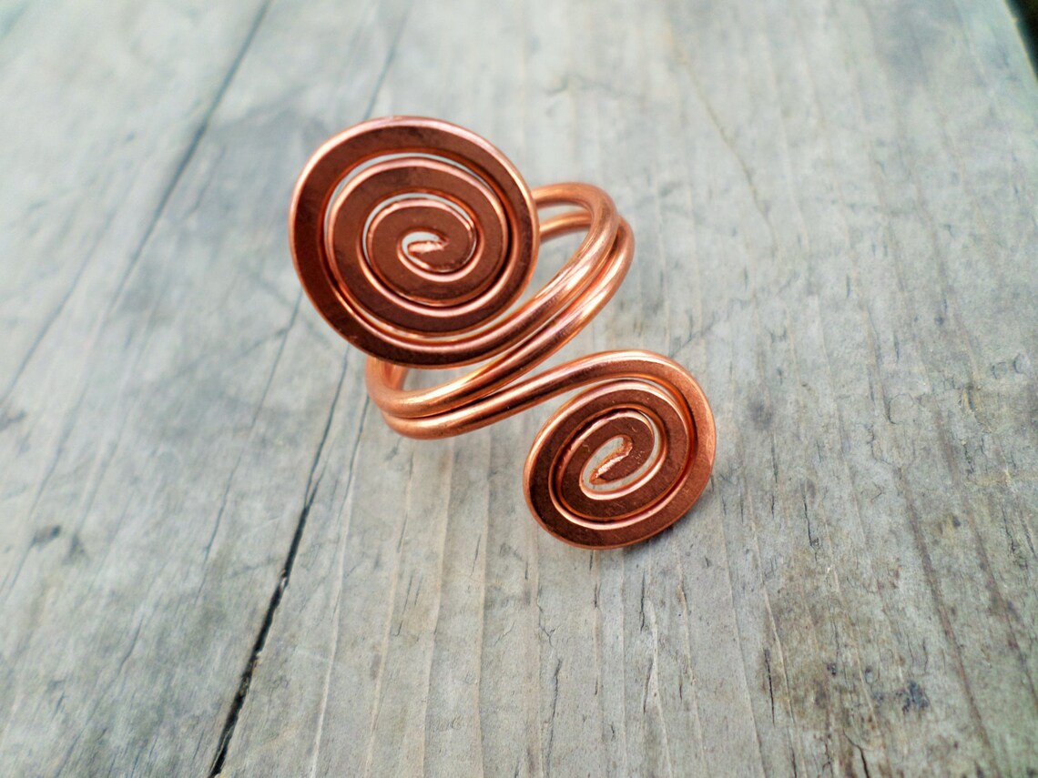 Swirl Ring Handmade Choose From Sterling Silver Oxidized | Etsy