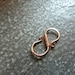 Double Hook Clasp Wrapped Choose From Sterling Silver, Oxidized ...