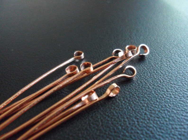 Flat Loop Eye Pins Choose From Sterling Silver Copper - Etsy